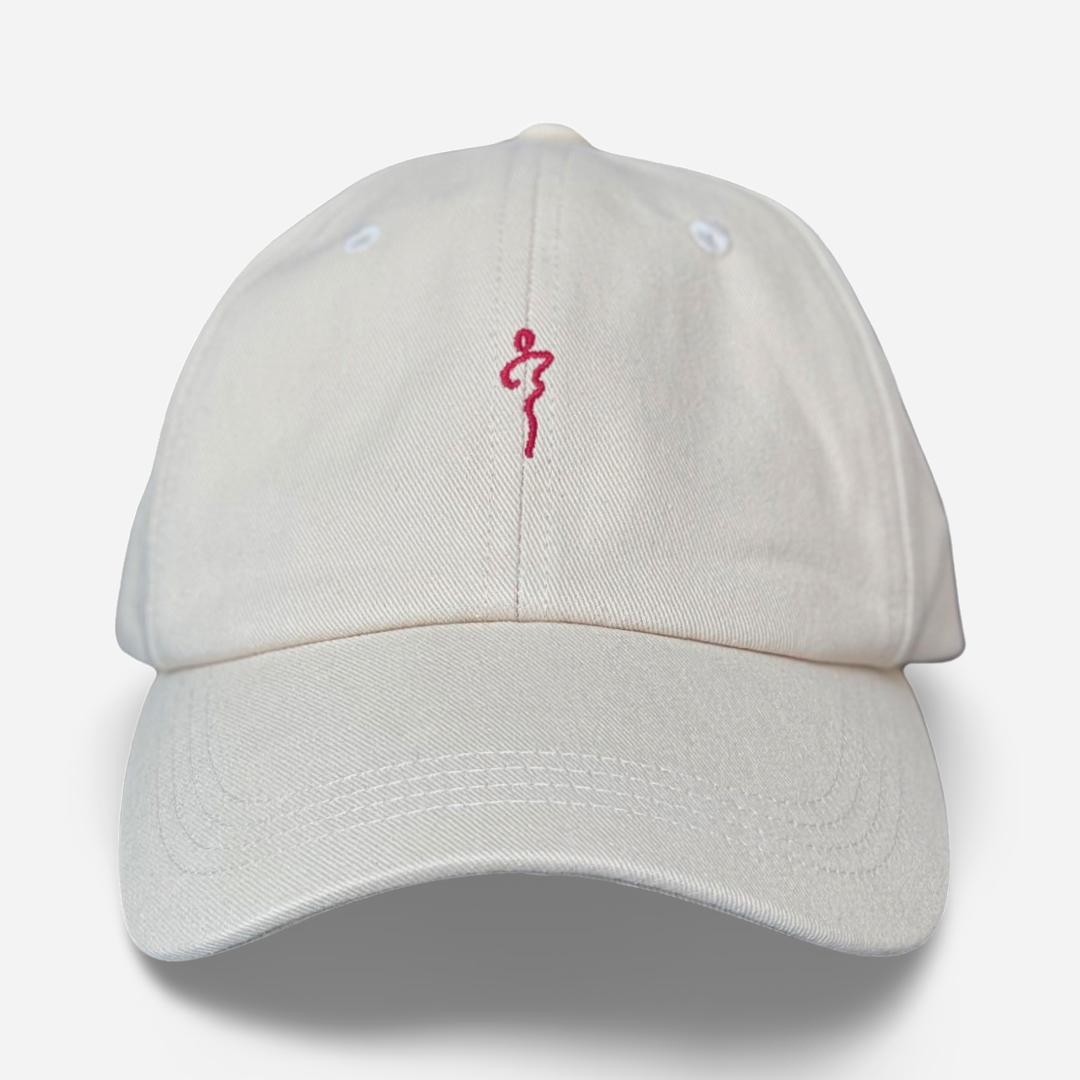 LOGO EMBROIDERED CAP IN CREAM – One Pilates Studios