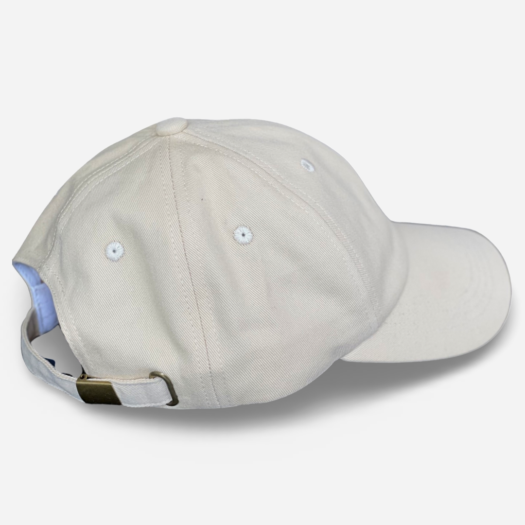 LOGO EMBROIDERED CAP IN CREAM – One Pilates Studios