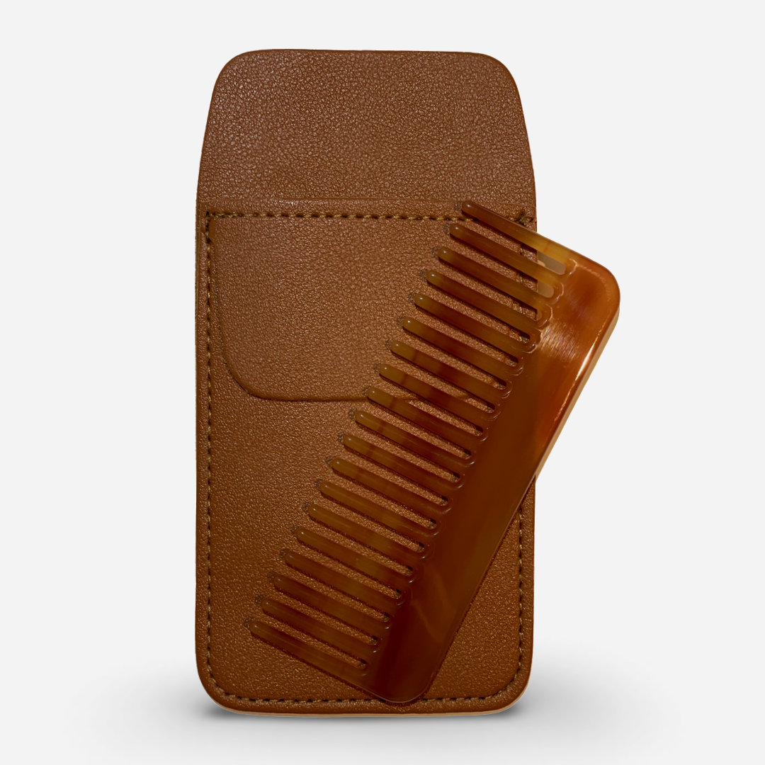 HAIR COMB + POUCH IN TAN – One Pilates Studios